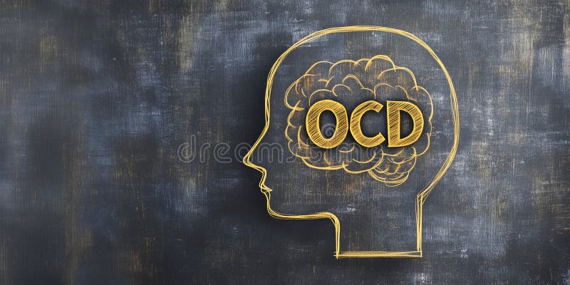 An Abstract Illustration Depicts the Mind of an OCD Patient Stock ...