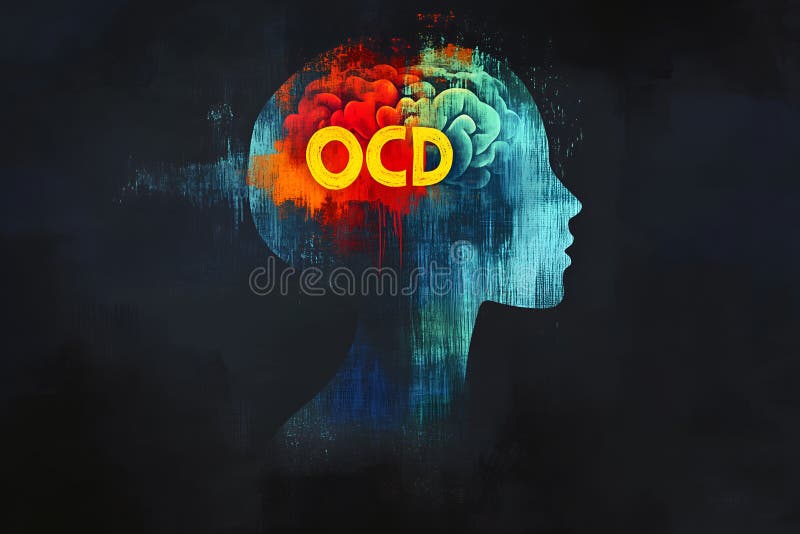 An Abstract Illustration Depicts the Mind of an OCD Patient Stock ...
