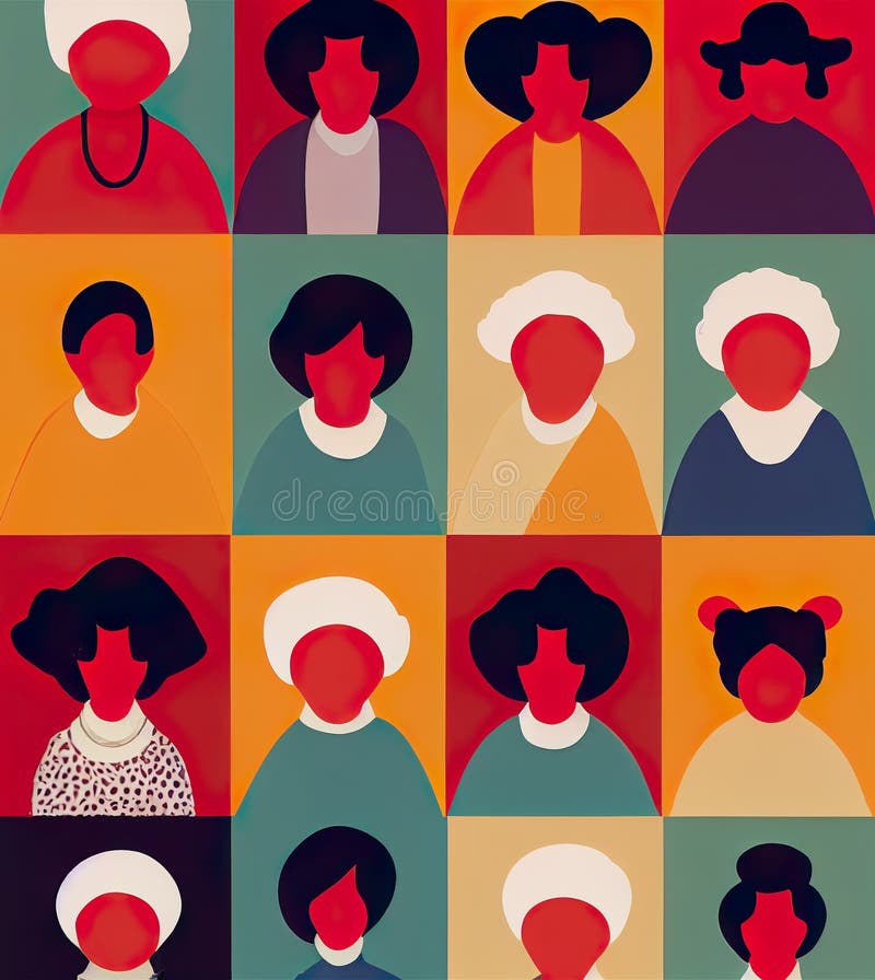 Abstract Illustration of Different Cultures, People from Different ...