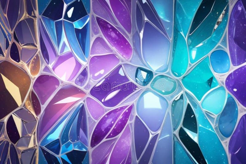 Abstract Illustration of Different Gems, AI Generation Stock ...