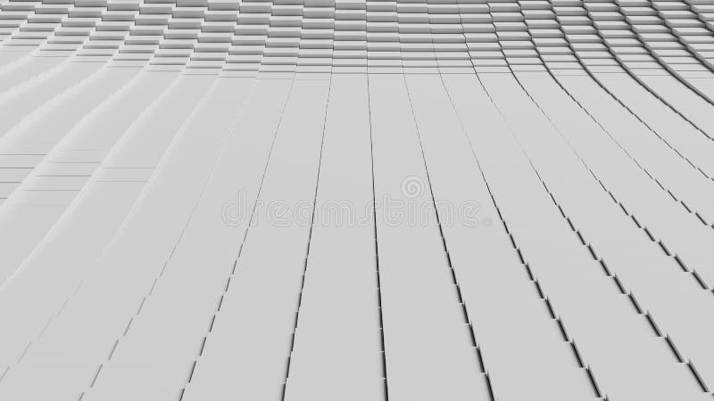 Abstract Illustration of Displaced Square Tiles. 3d Rendering Stock ...