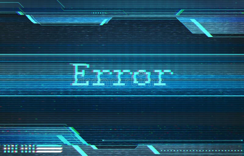 Abstract Illustration of Distorted Display Screen Stock Illustration ...