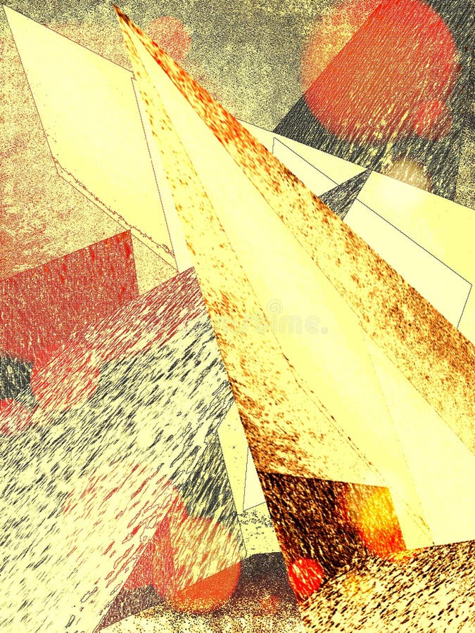An Abstract Illustration Drawing Art Work Stock Photo - Image of ...