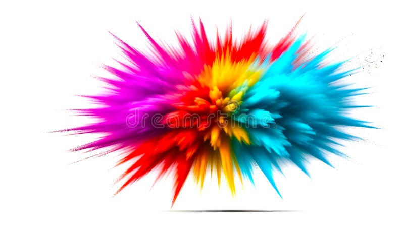 Abstract Illustration of Dry Powder Paint Splatter Looks Like an ...