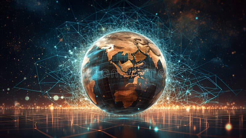 Worldwide Interconnectivity Stock Illustrations – 372 Worldwide ...