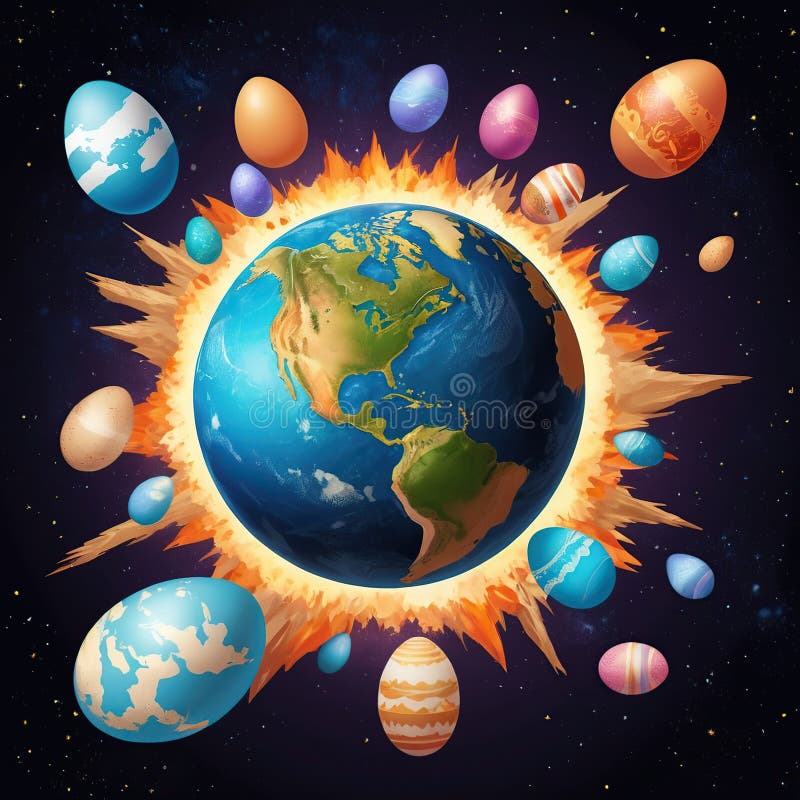 Abstract Illustration for the Easter Holiday. Stock Illustration ...