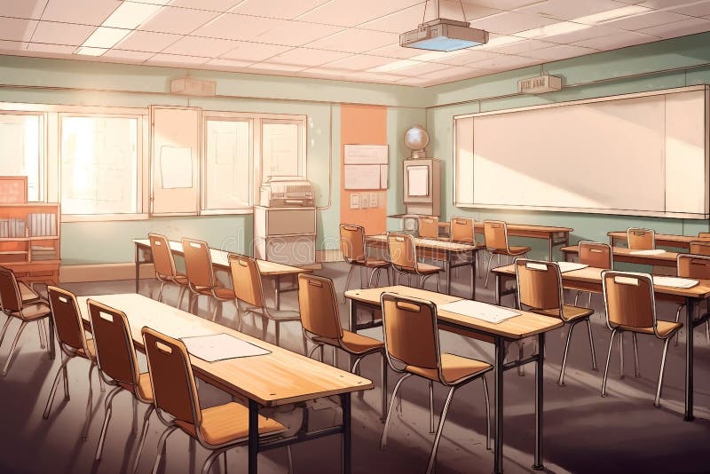 Empty Classroom Background Stock Illustrations – 17,744 Empty Classroom ...