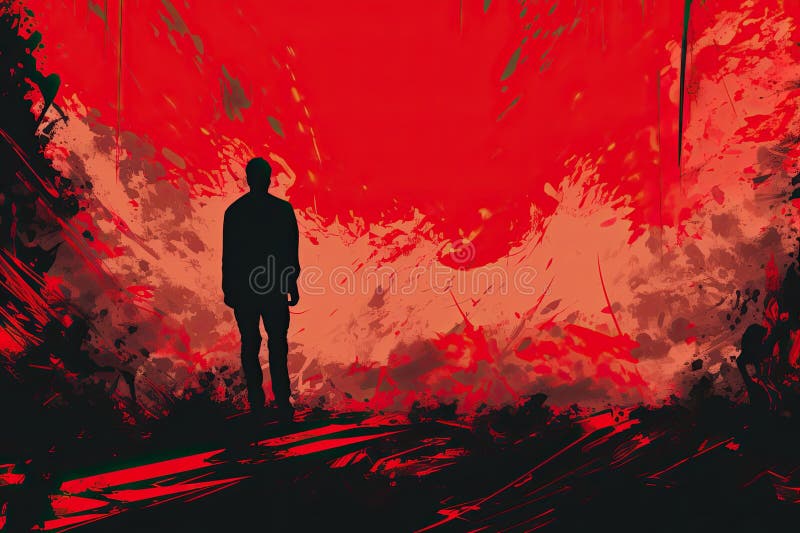 Abstract Illustration of Environmental Pollution, Disaster and ...