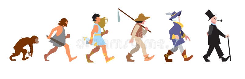 Abstract Illustration of Evolution Stock Illustration - Illustration of ...