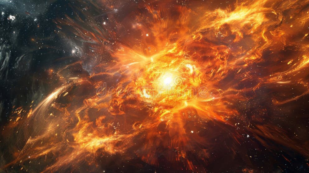 Abstract Illustration the Extreme Heat Problem Associated with Global ...