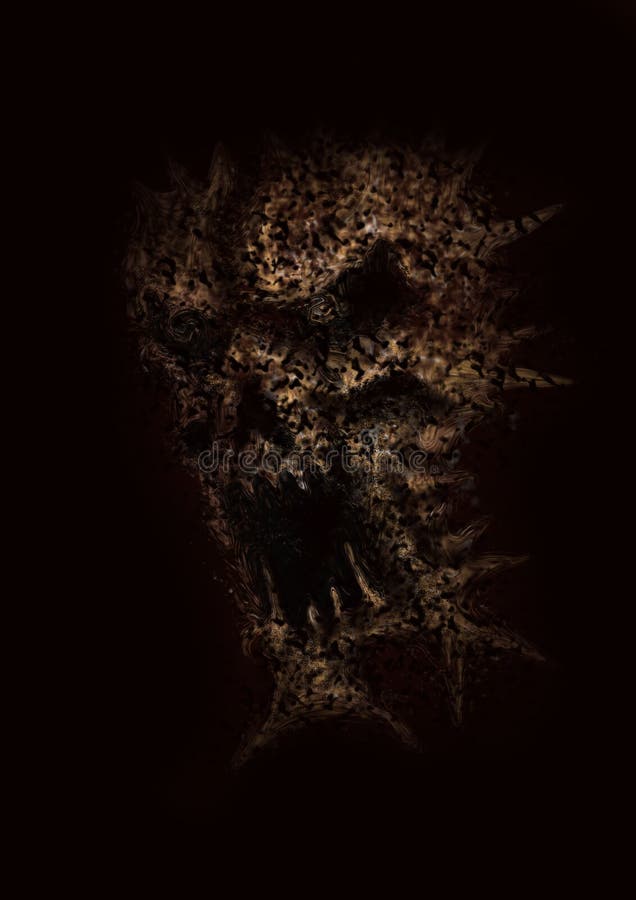 Abstract Illustration of the Face of Terror Stock Illustration ...