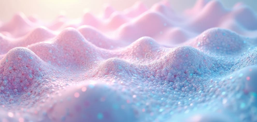 Abstract Illustration Features Molecular Geometry Pattern in Pink and ...