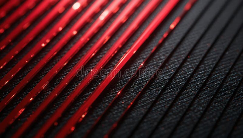 Abstract Illustration Features Red, Black Carbon Fiber Stripes, Dynamic ...