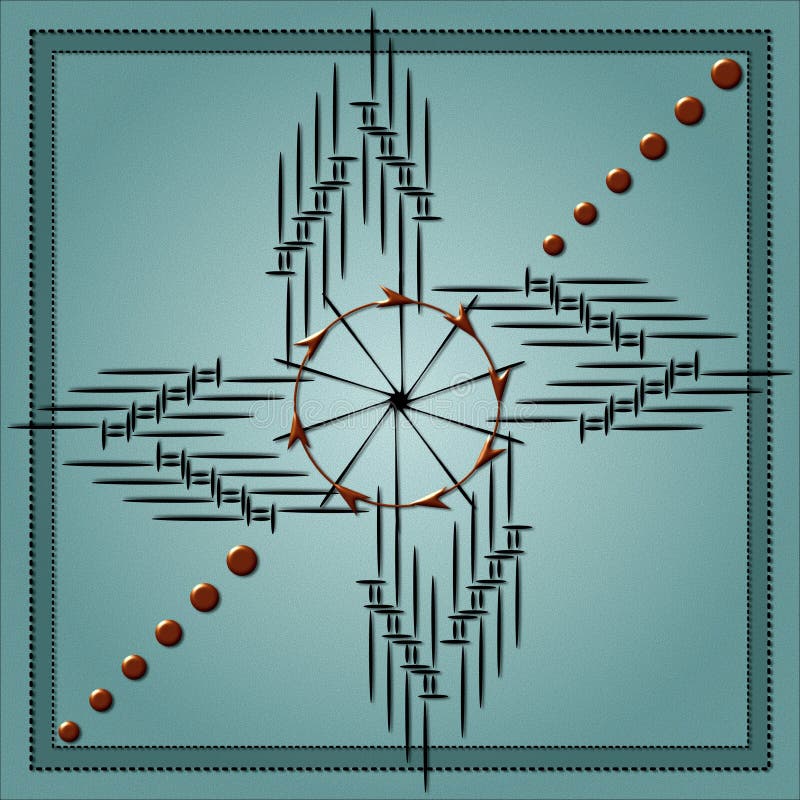 Native American Compass Stock Illustrations – 123 Native American ...