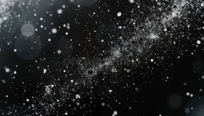 Abstract Illustration Featuring White Dust, Scratches on Dark ...
