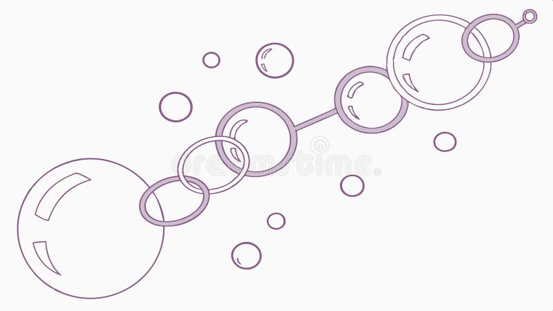 Abstract Illustration of Floating Bubbles or Spheres Design Element ...