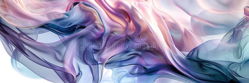 Abstract Illustration of Fluid and Dynamic Forms, Expressing the ...