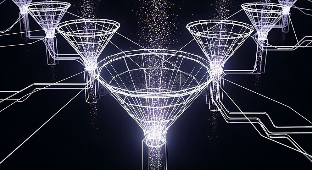 Abstract Funnel Network: Data Filtering and Processing with Glowing ...