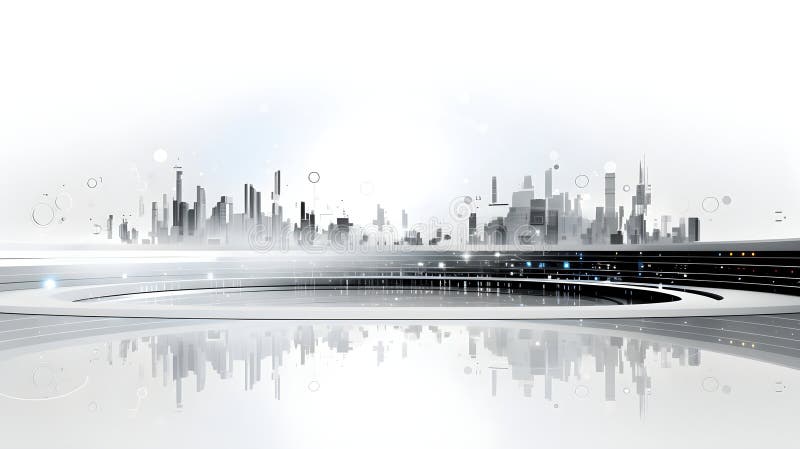 Abstract Illustration of Global Endless Computer Technology Business ...