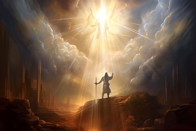 Abstract Illustration of God Light. Generative AI Stock Illustration ...