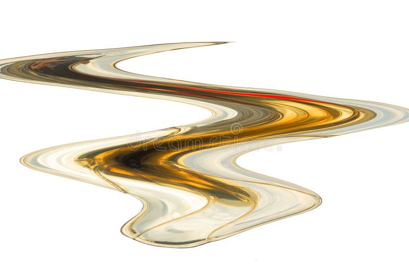 Illustration of the Golden River Stock Illustration - Illustration of ...