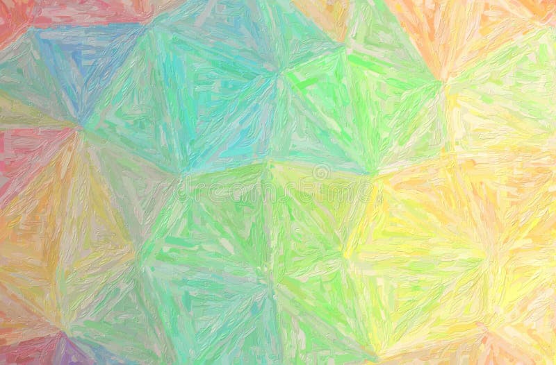 Abstract Illustration of Green Large Color Variation Impasto Background ...