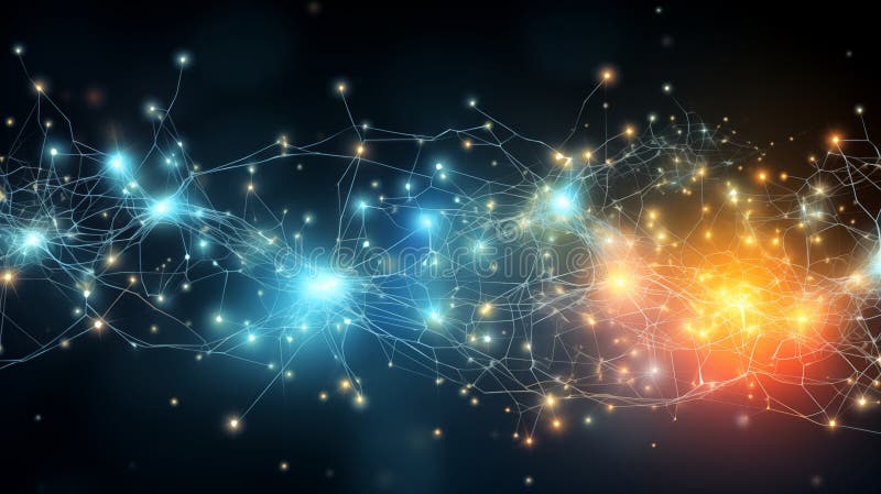 Group Neural Network Connection, Abstract and Visually Captivating ...