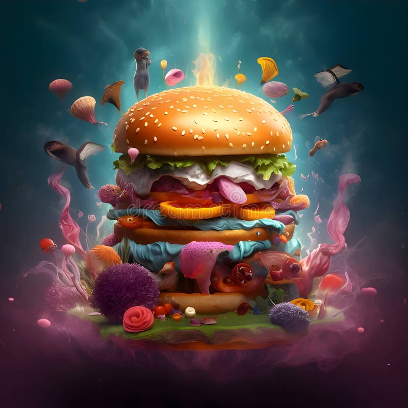 Mural Hamburger Stock Illustrations – 128 Mural Hamburger Stock ...