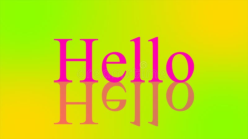 Great Illustration Hello Text for Social Media Backgrounds. Abstract ...