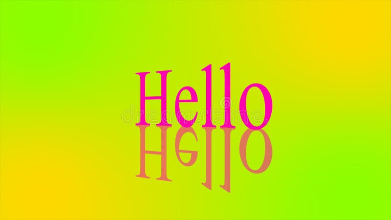 Great Illustration Hello Text for Social Media Backgrounds. Abstract ...