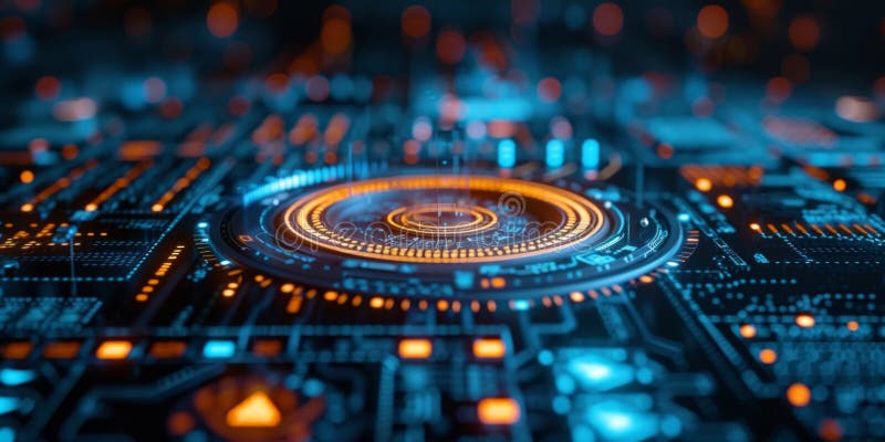 Abstract Illustration of Hi-tech, Data Analytics and Artificial ...