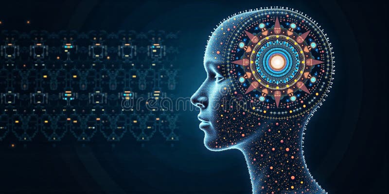 Futuristic Mind Technology: Advanced Neural Interface Concept Stock ...