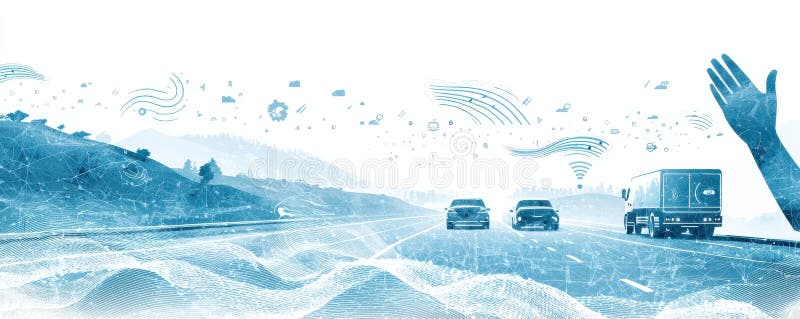 Abstract Illustration Highlighting the Concept of Vehicle Safety and ...