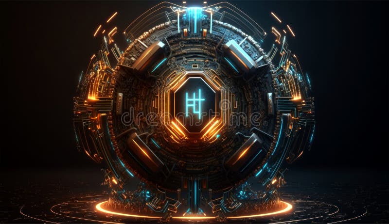 Abstract Illustration of Holograms Stock Illustration - Illustration of ...