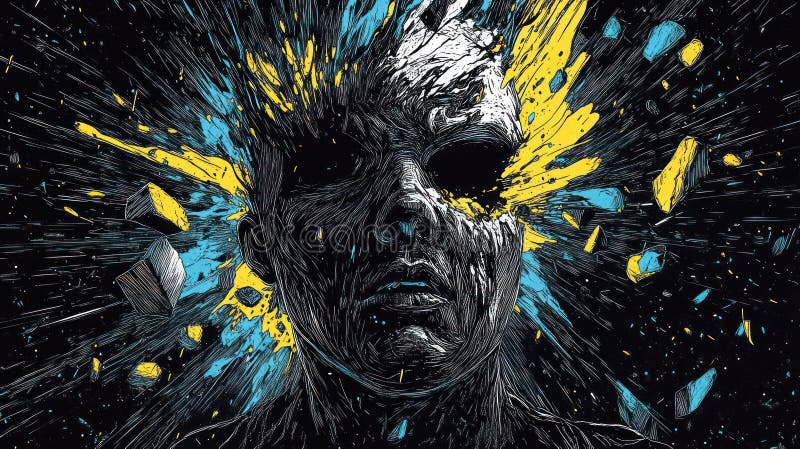 Explosion of Colors, Abstract Background Stock Illustration ...