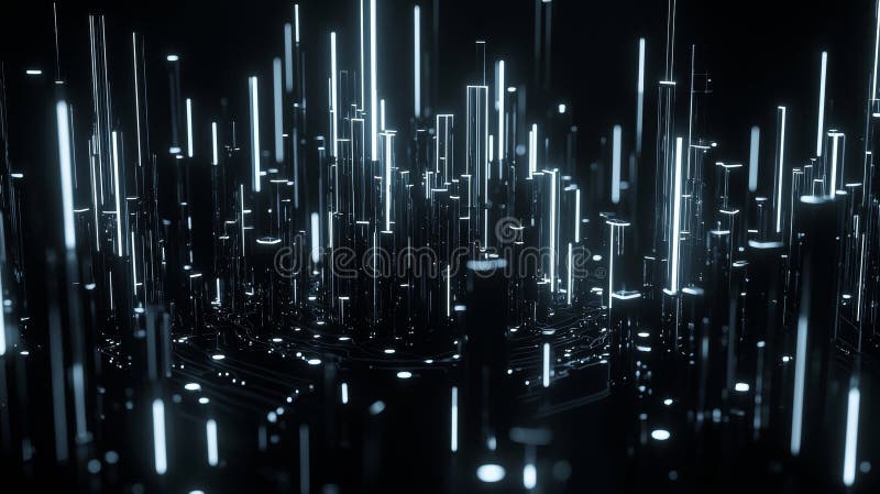 This Abstract Illustration Illustrates the Concept of Crystal ...