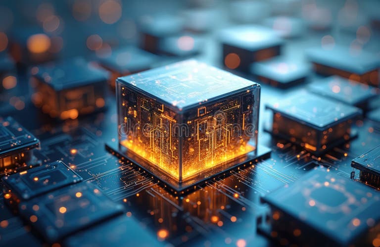 Abstract Illustration of Information Technology, Computer Architecture ...