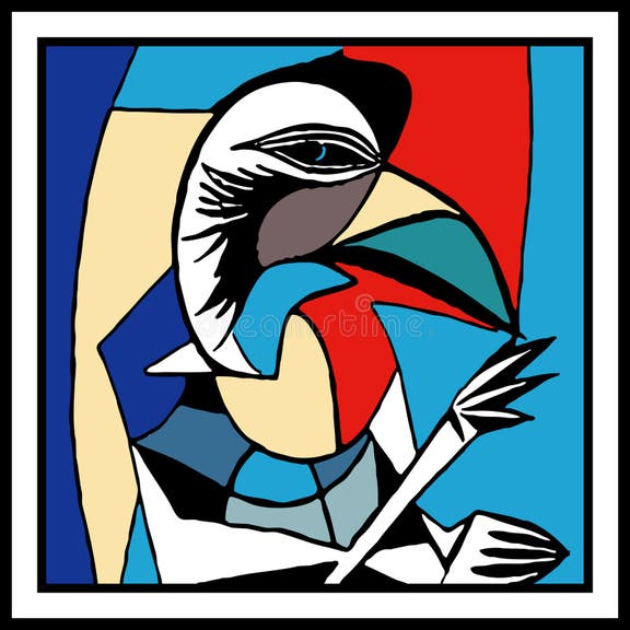 Abstract Illustration Inspired by the Work of Picasso. for Print ...