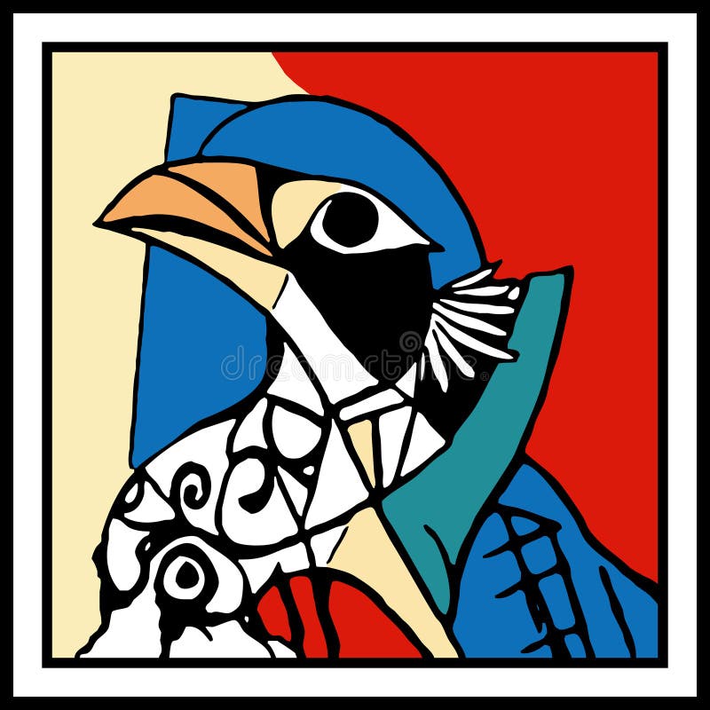 Abstract Illustration Inspired by the Work of Picasso. for Print ...