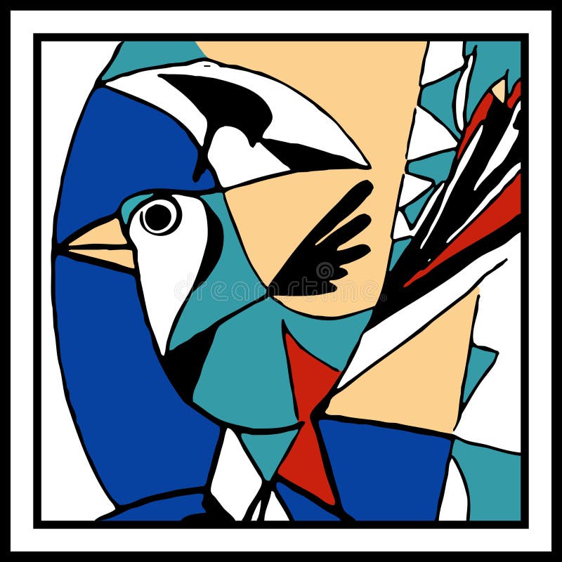 Abstract Illustration Inspired by the Work of Picasso. for Print ...