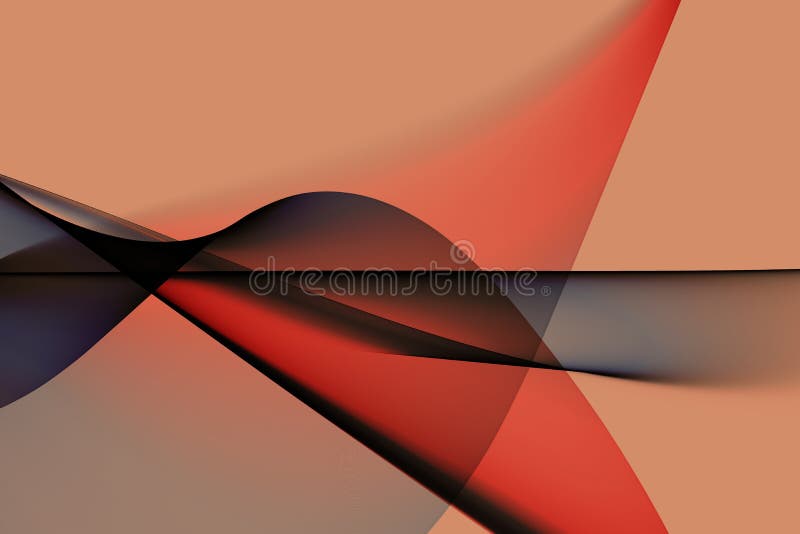 Abstract Illustration of the Intersection of Circular Multicolored ...