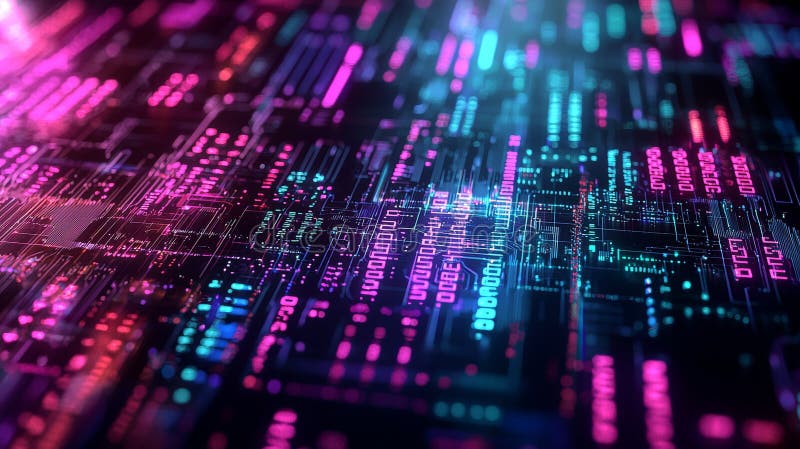 An Abstract Illustration of IoT and Big Data in a Digital Network and ...