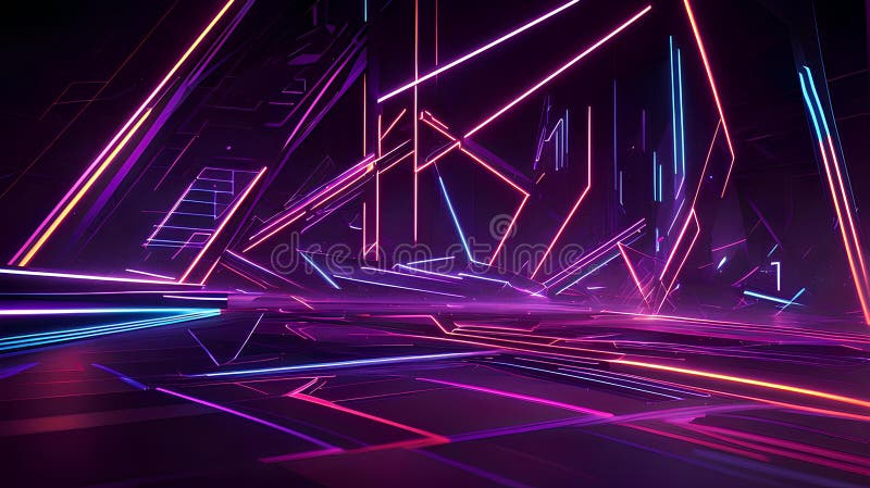 Abstract Illustration with Laser Beams Stock Illustration ...