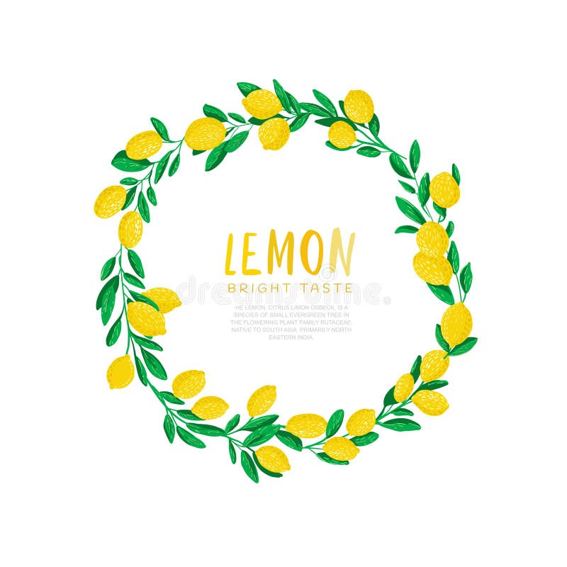 Abstract Illustration of Lemon. Stock Vector - Illustration of bright ...