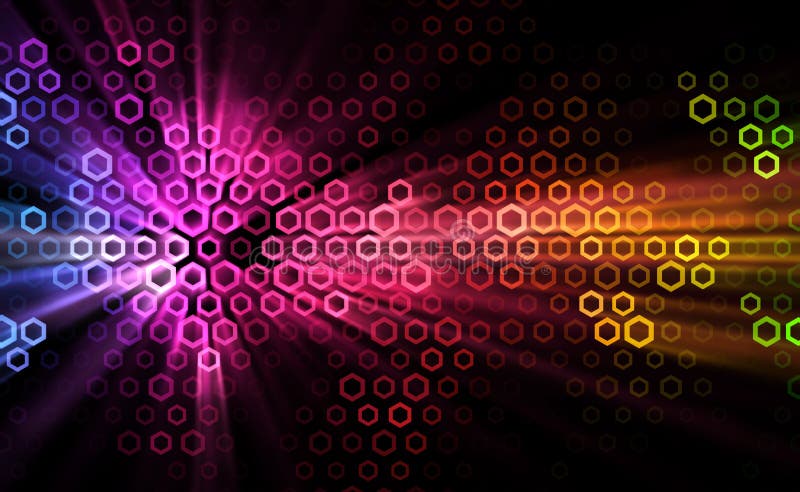 Abstract Illustration of Light Effects Stock Illustration ...