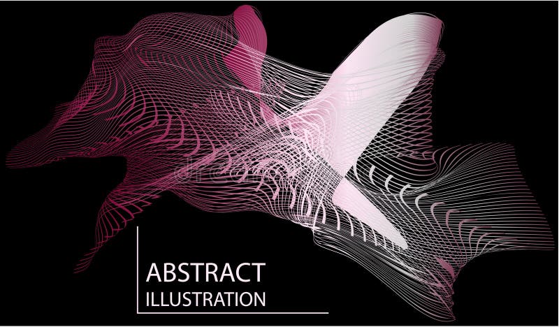 Abstract Mesh of Lines Illustration Stock Illustration - Illustration ...