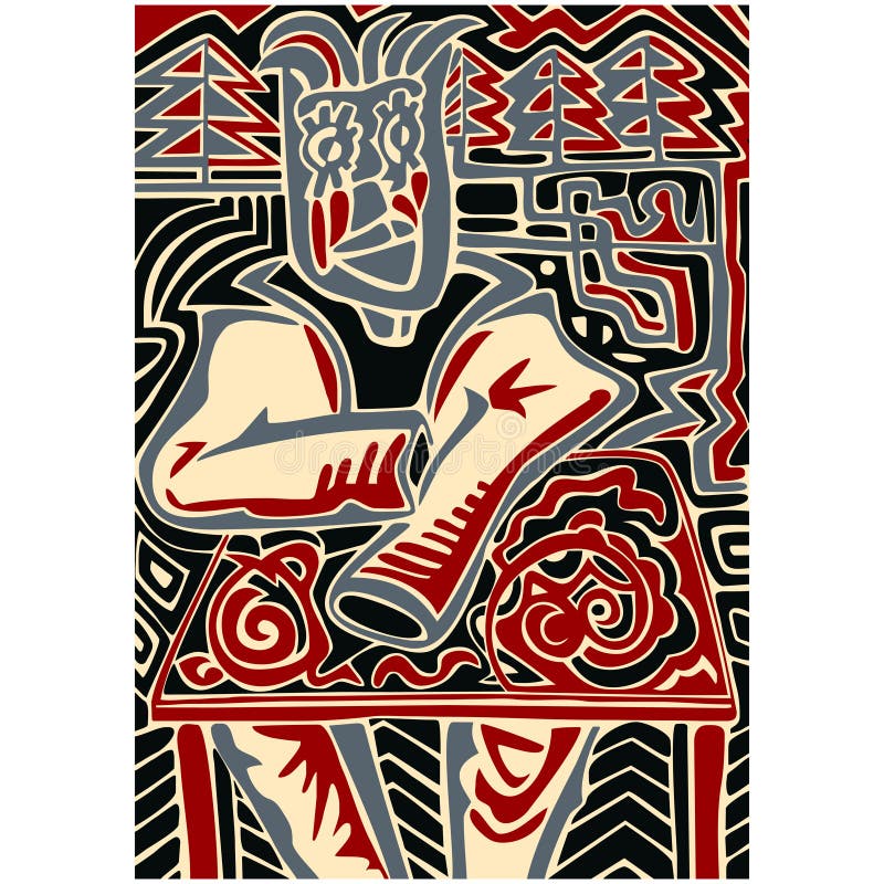 Abstract Illustration of Man. Stock Vector - Illustration of modern ...