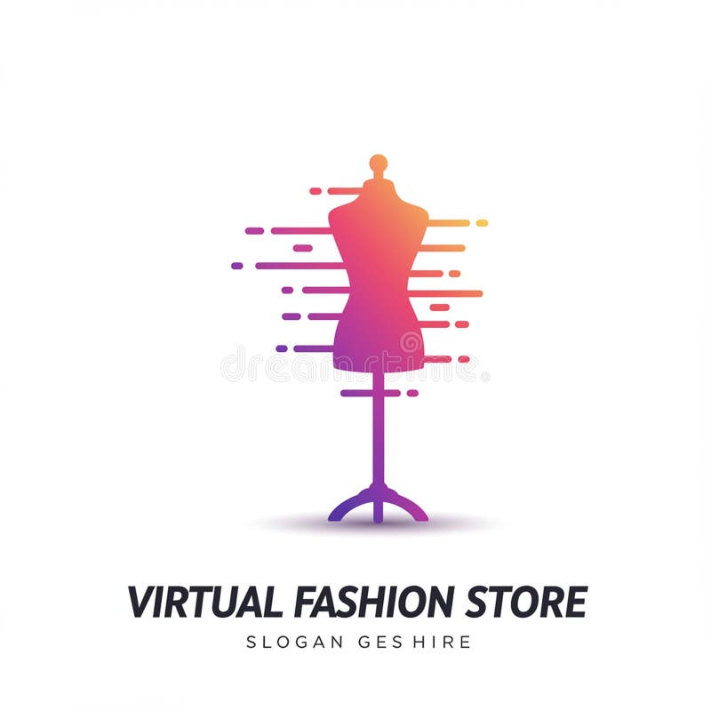 Abstract Illustration of a Mannequin with a Digital Effect, Composed of ...