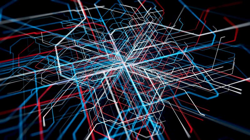 Abstract Illustration of Many Different Ways of Development. Animation ...