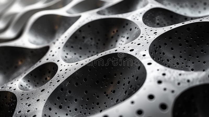 Abstract Illustration of Metal Elements of Different Shapes,Generated ...